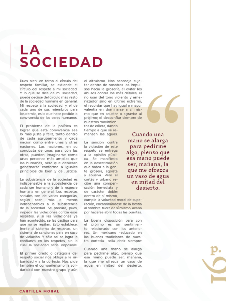 Respeto social y convivencia humana | PDF
