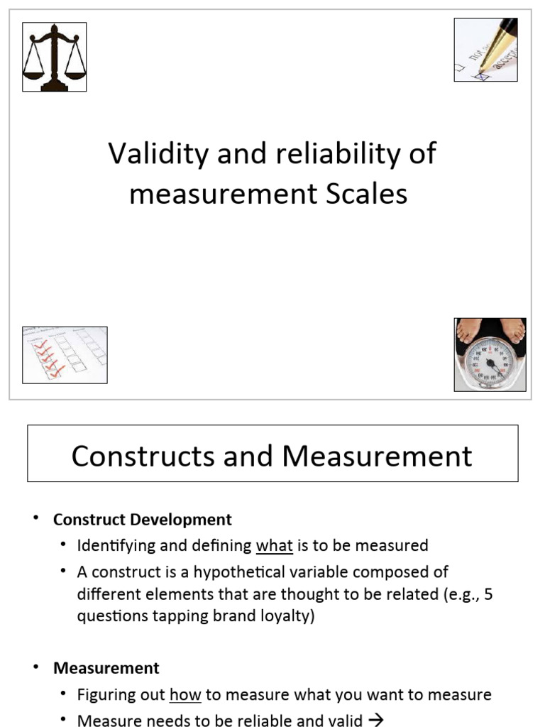 Validity and Reliability Kil | PDF | Level Of Measurement | Validity (Statistics)