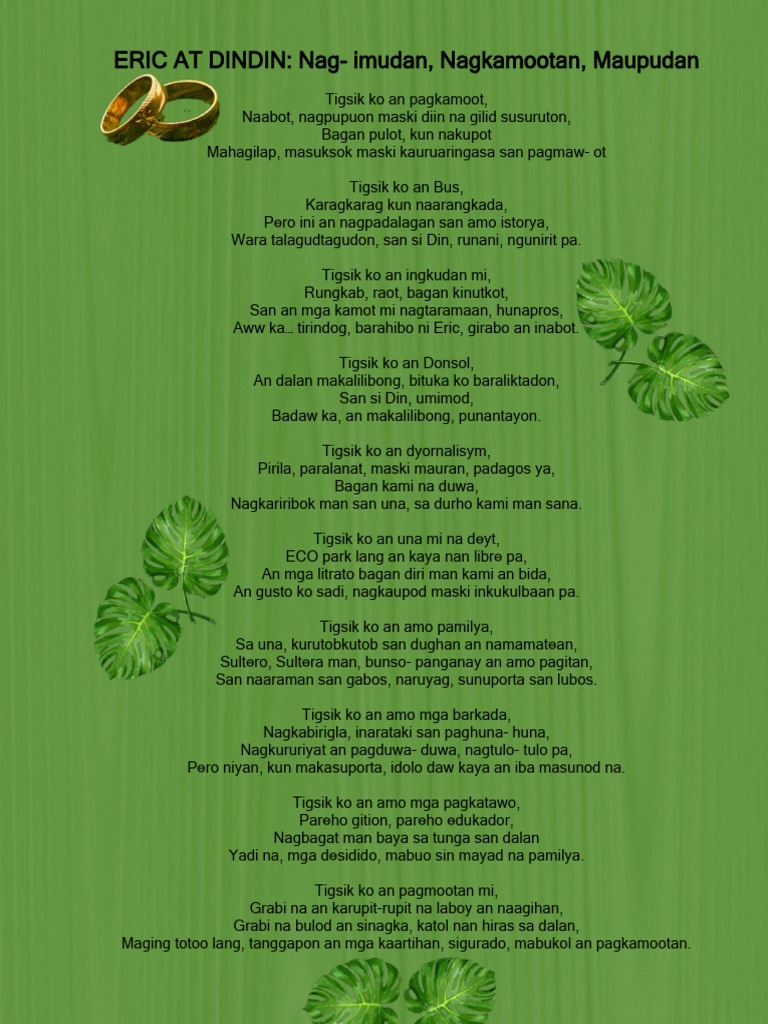 Tigsik San Pagkamoot | PDF