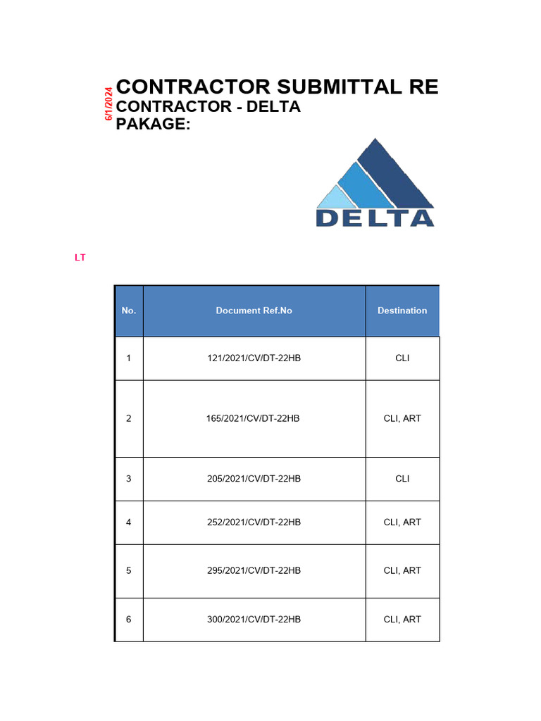 DEL-Letter Log | PDF
