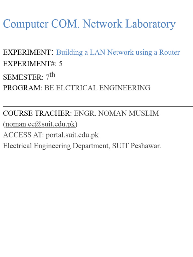 Lab#5 | PDF | Ip Address | Computer Network