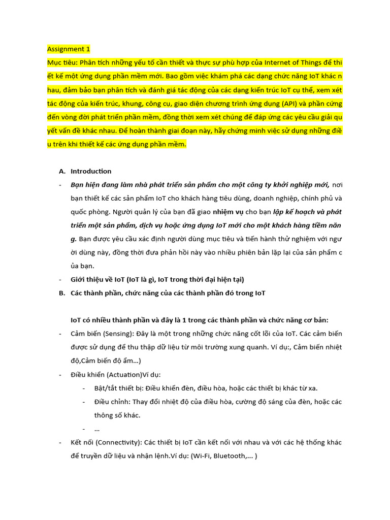 Assignment 1 Iot | PDF