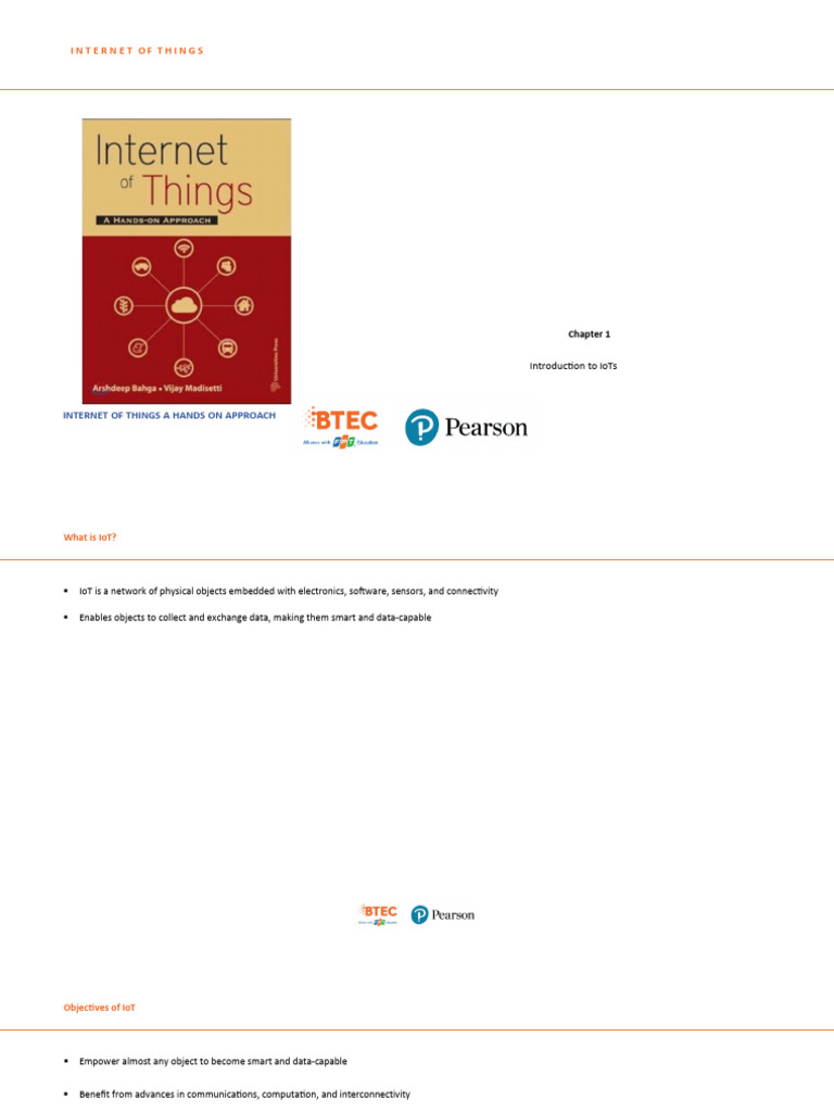 Lecture 01 - Introduction To IoTs | PDF | Internet Of Things | World ... Lecture 01 - Introduction To IoTs | PDF | Internet Of Things | World ...