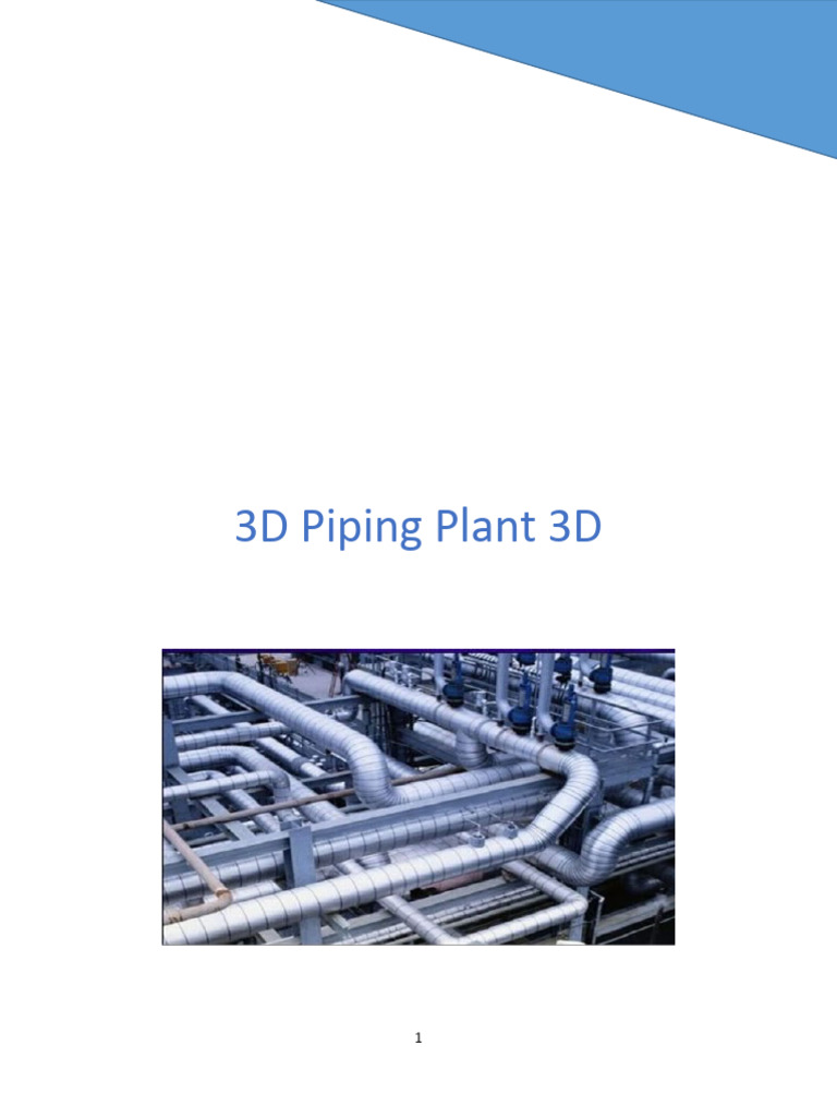 Plant 3D - 3D Piping | Download Free PDF | Valve | 3 D Computer Graphics