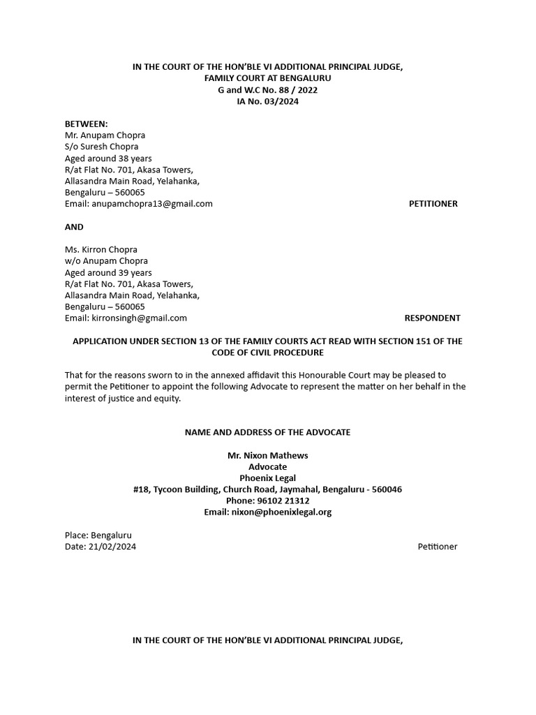 Interim Application - DPC Assg | PDF | Affidavit | Judge