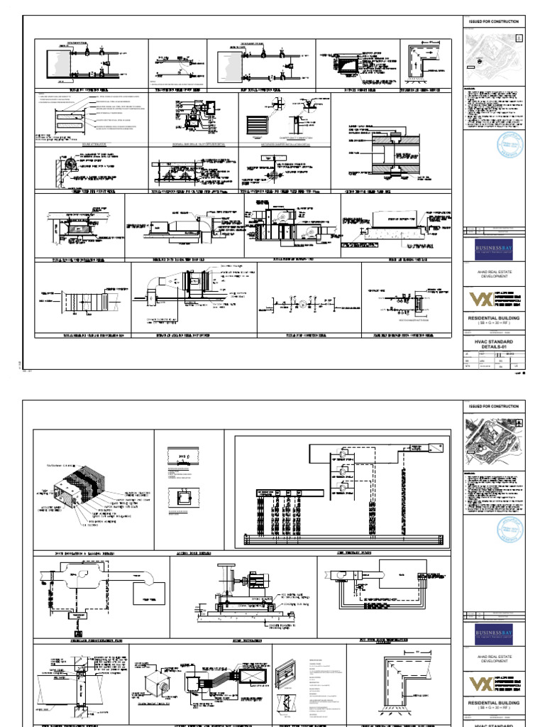 Hvac Standard Details | PDF | Duct (Flow) | Building Materials