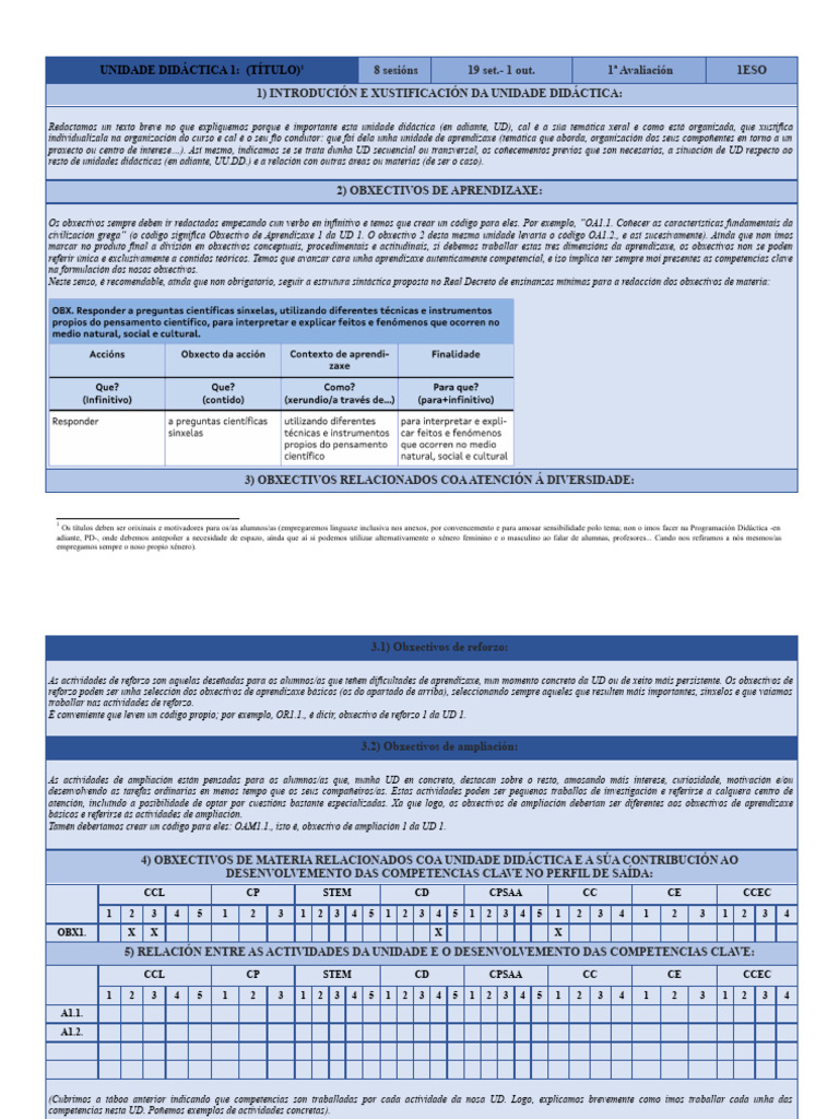 Modelo para Uudd - Ga - Eso (2023) | PDF