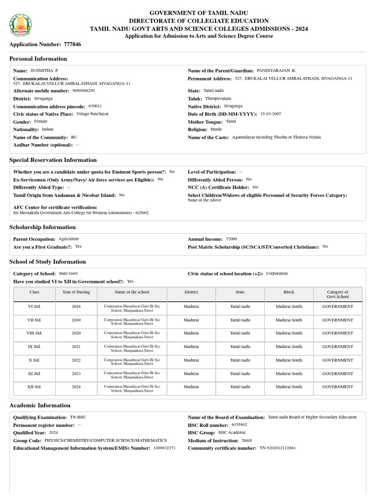 Application 777846 | PDF