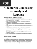 Writing an Analytical Response Guide | PDF