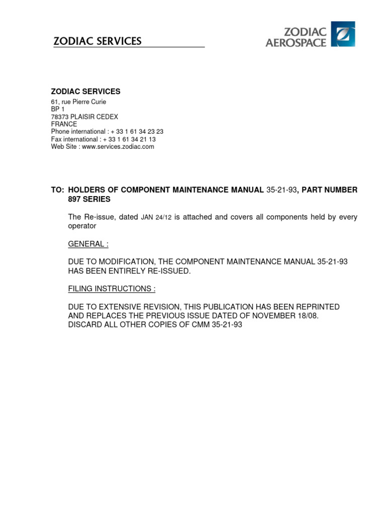 CMM 35-21-93 Oxygen Cylinder | PDF