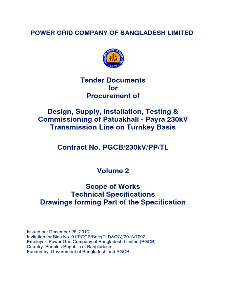 PGCB Specification Vol 2 | PDF | Geotechnical Engineering