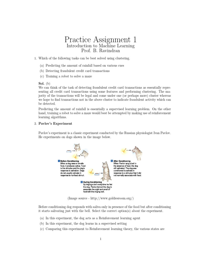 Machine Learning Practice Quiz | PDF | Support Vector Machine ...