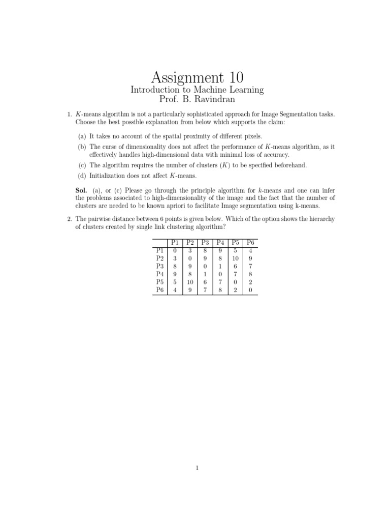 Assignments Introduction To Machine Learning 2024 | PDF | Cross Validation (Statistics ...