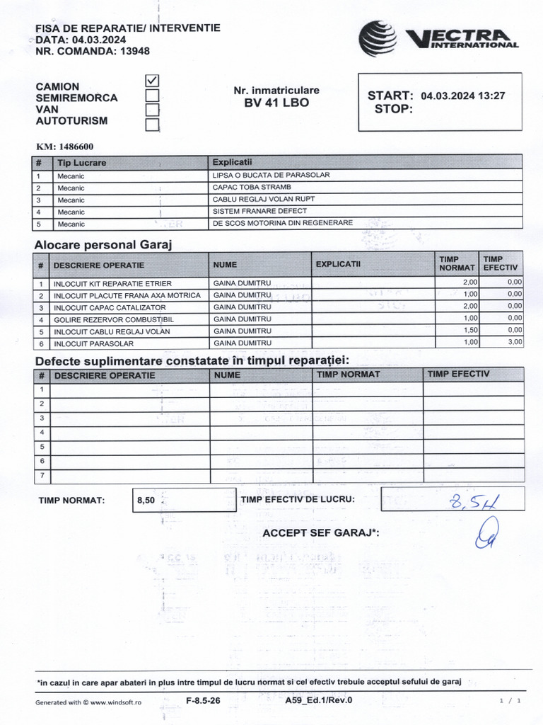 Fisa De Reparatie Interventie Bv 41 Lbo Din 04 03 2024 Pag 1 Pdf