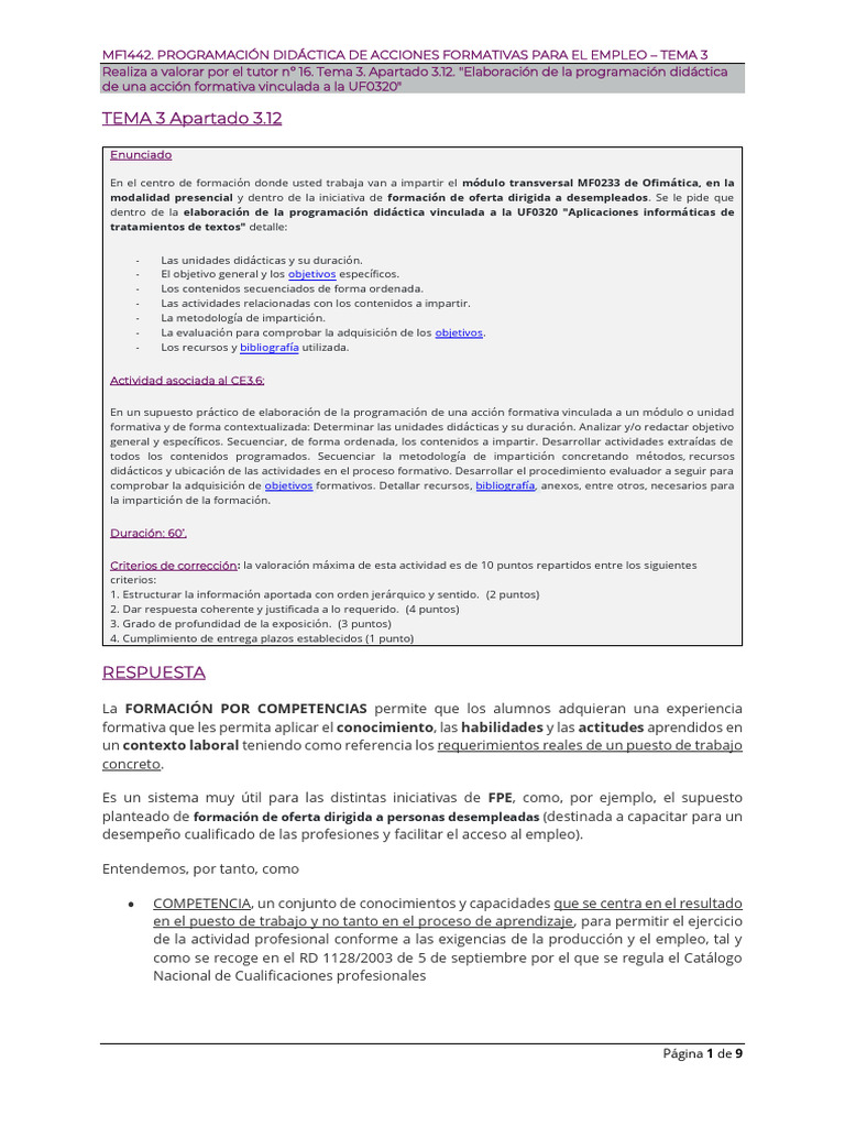 Actividad 8 - Programación Acción Formativa - SFR | PDF | Ventana (informática) | Programación ...