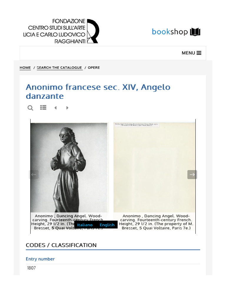 Anonimo Francese Sec. XIV, Angelo Danzante - Ragghianti Foundation | PDF