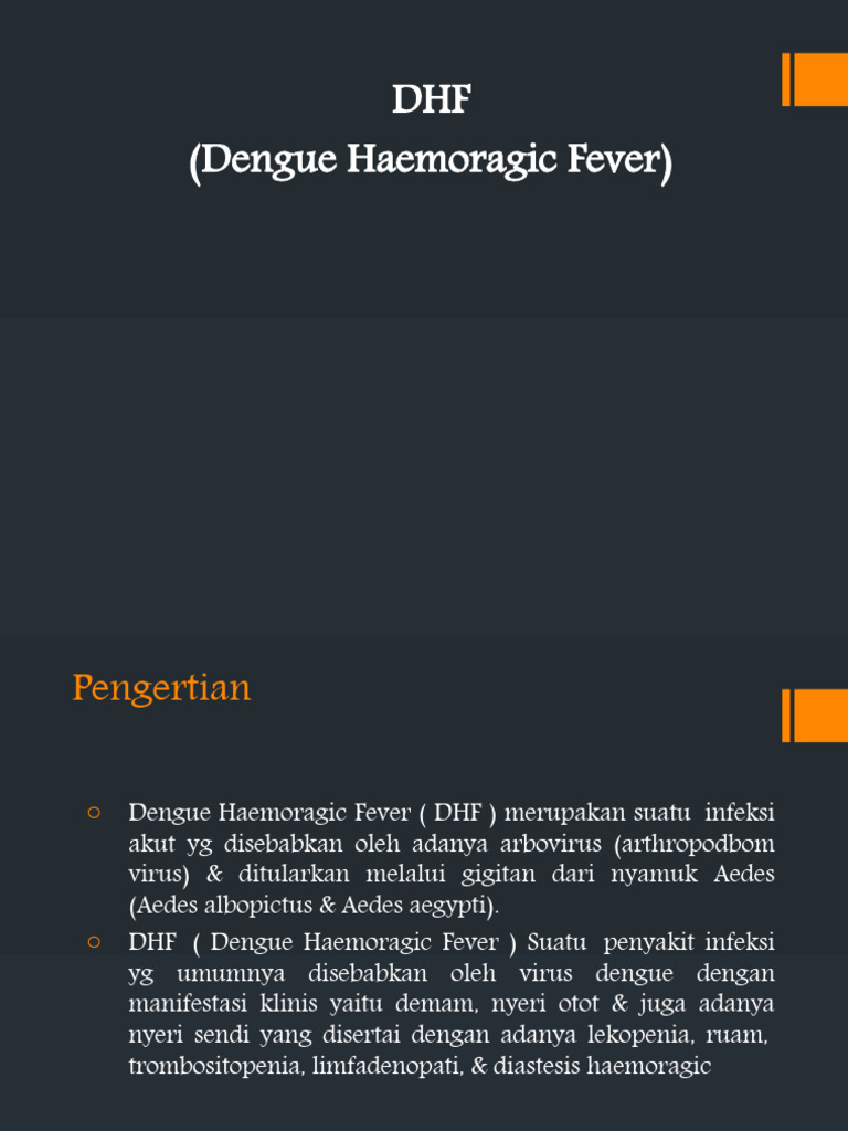 DHF (Dengue Haemoragic Fever) | PDF | Sains & Matematika