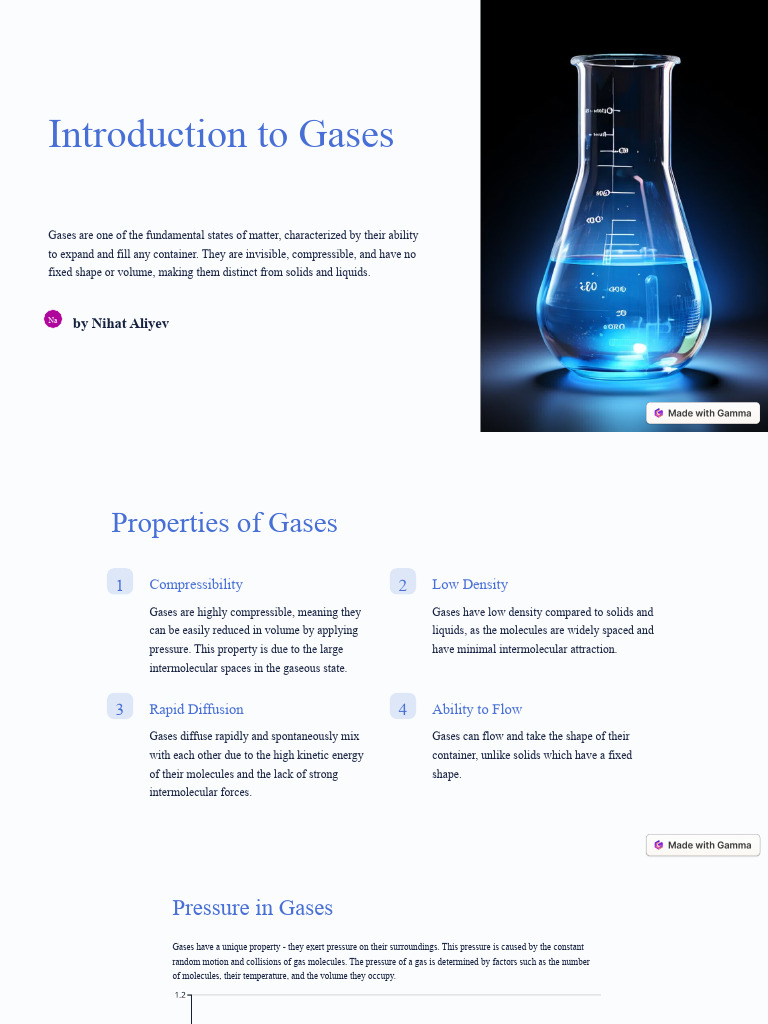 Introduction To Gases | Download Free PDF | Gases | Pressure