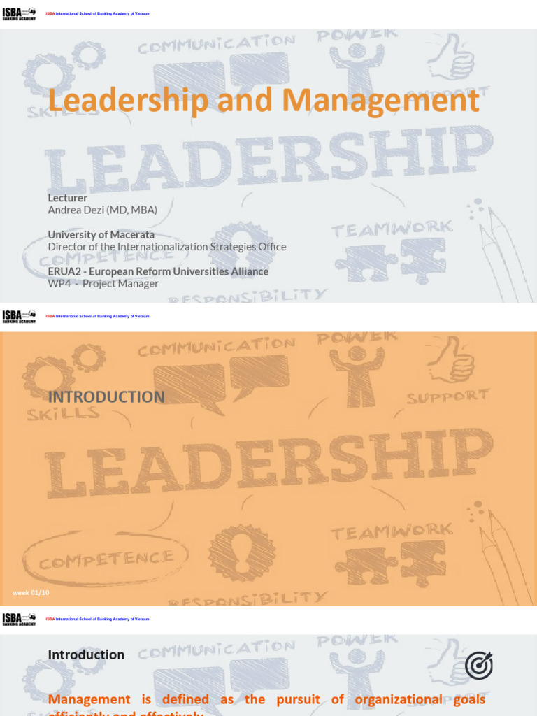 Leadership and Management Module - W01 | PDF | Nonprofit Organization ...