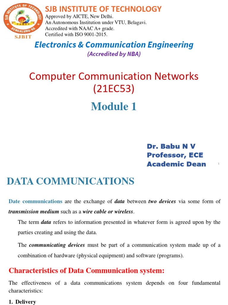 Computer Communication Networks (21EC53) | PDF | Internet Protocols | Network Topology