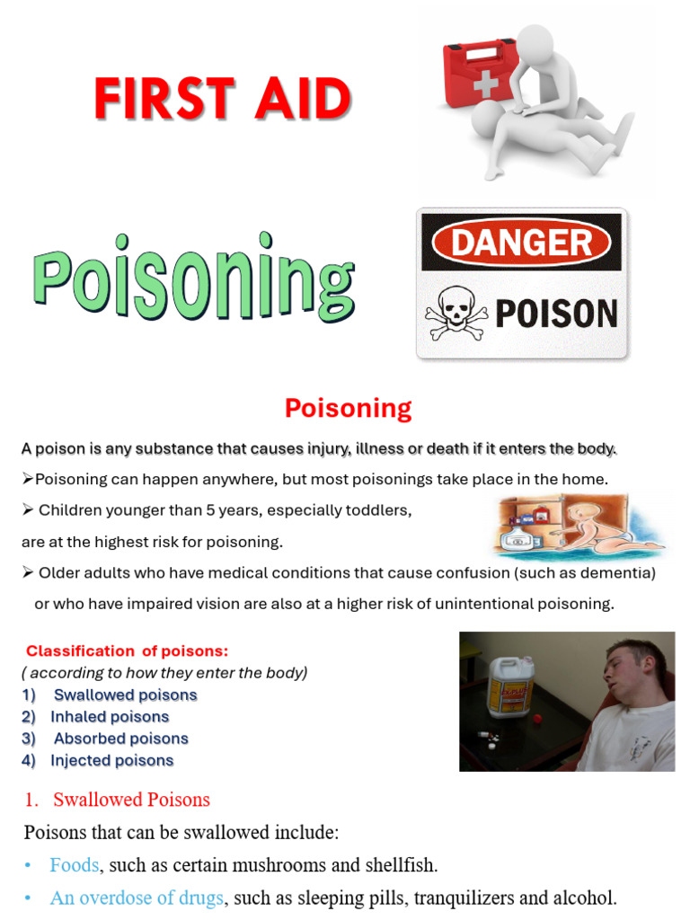 Poisoning | PDF | Poison | Injection (Medicine)