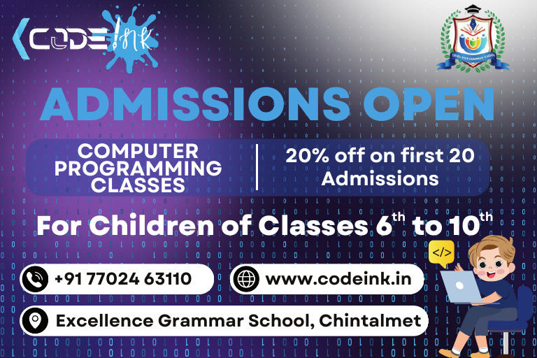 CODEINK Admissions Open Banner | PDF
