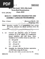 MCS-012 June 2024 | PDF | Input/Output | Digital Electronics