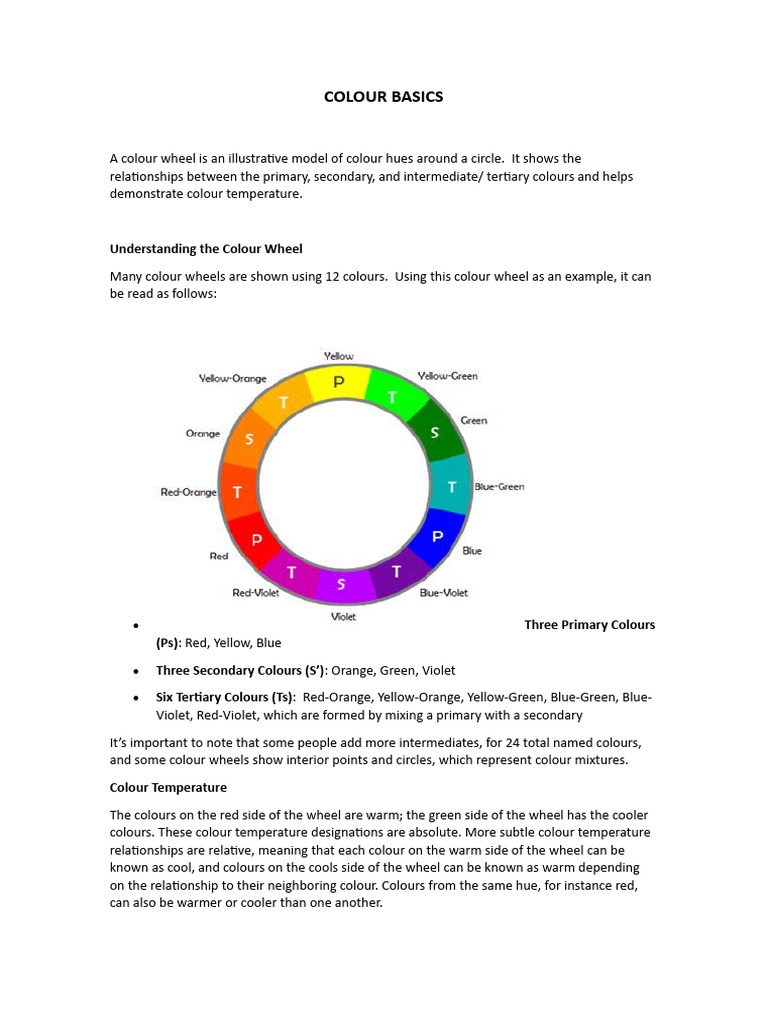 Colour Basics | PDF | Color | Rgb Color Model