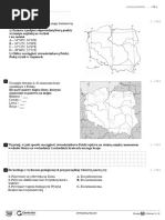 Kartkówka Geografia KL 7 Dział 1 | PDF