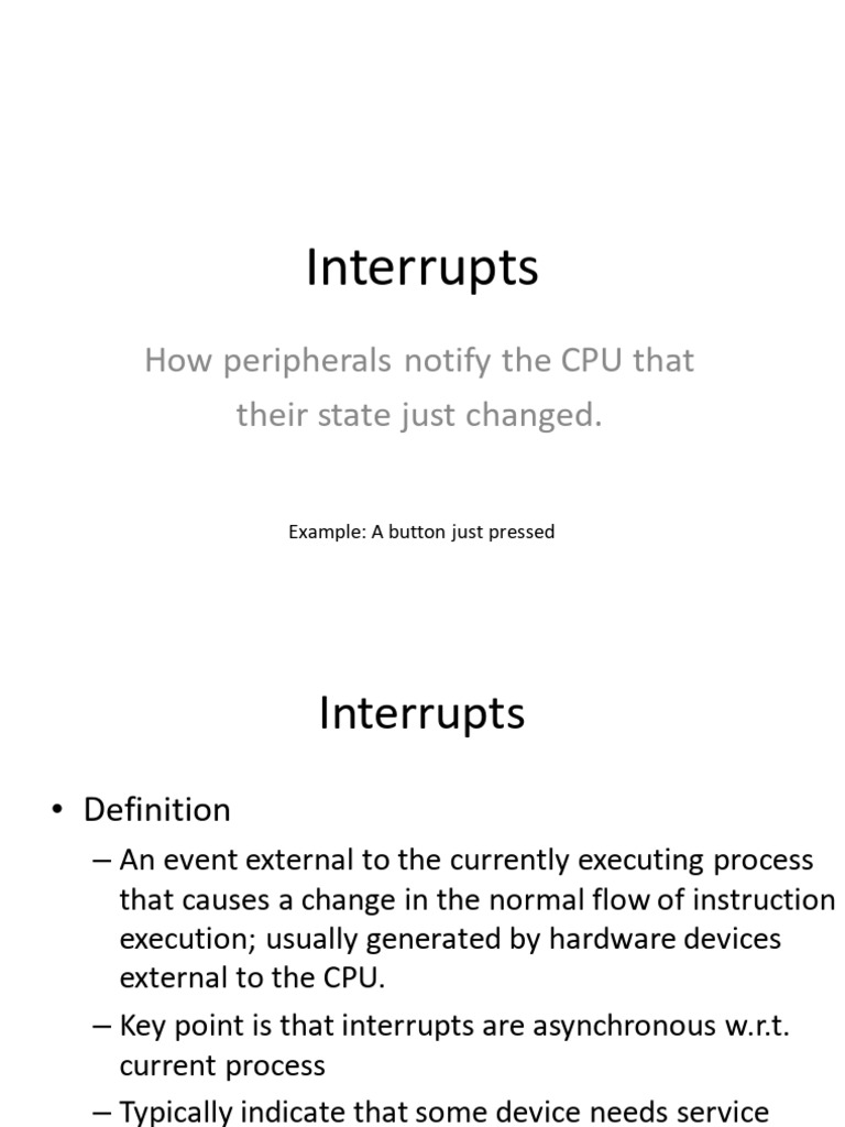 Interrupts Note Download Free Pdf Central Processing Unit Office Equipment 