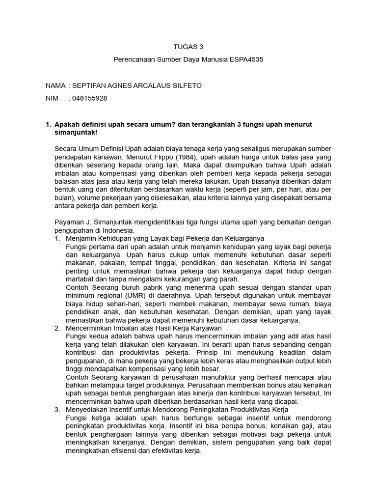 Tugas 3 | PDF | Bisnis | Pengelolaan Keuangan & Uang