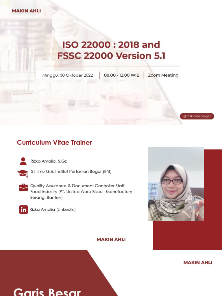 Materi Iso 22000 & FSSC 22000 | PDF