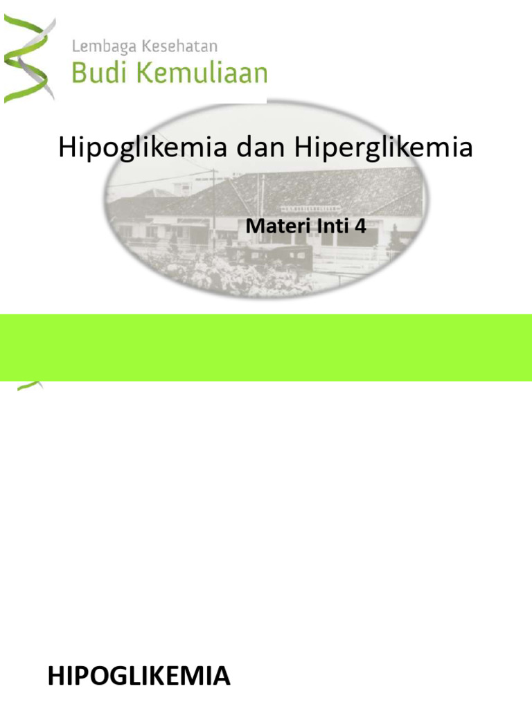 (Hipoglikemia + Hiperglikemia | PDF