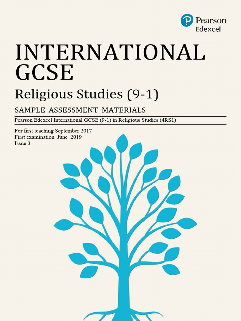 International GCSE in Religious Studies SAMs | PDF | Religious Studies