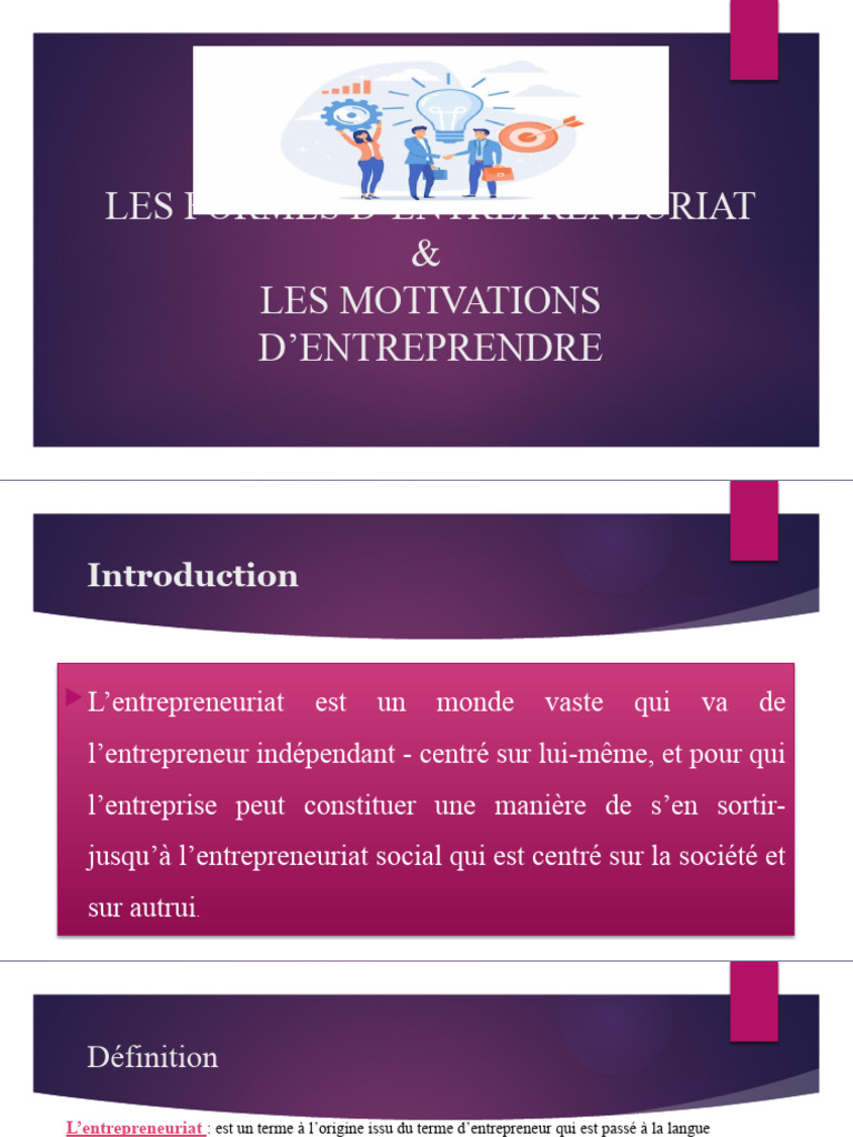 Les Formes D'entrep | PDF | Entrepreneuriat | Business