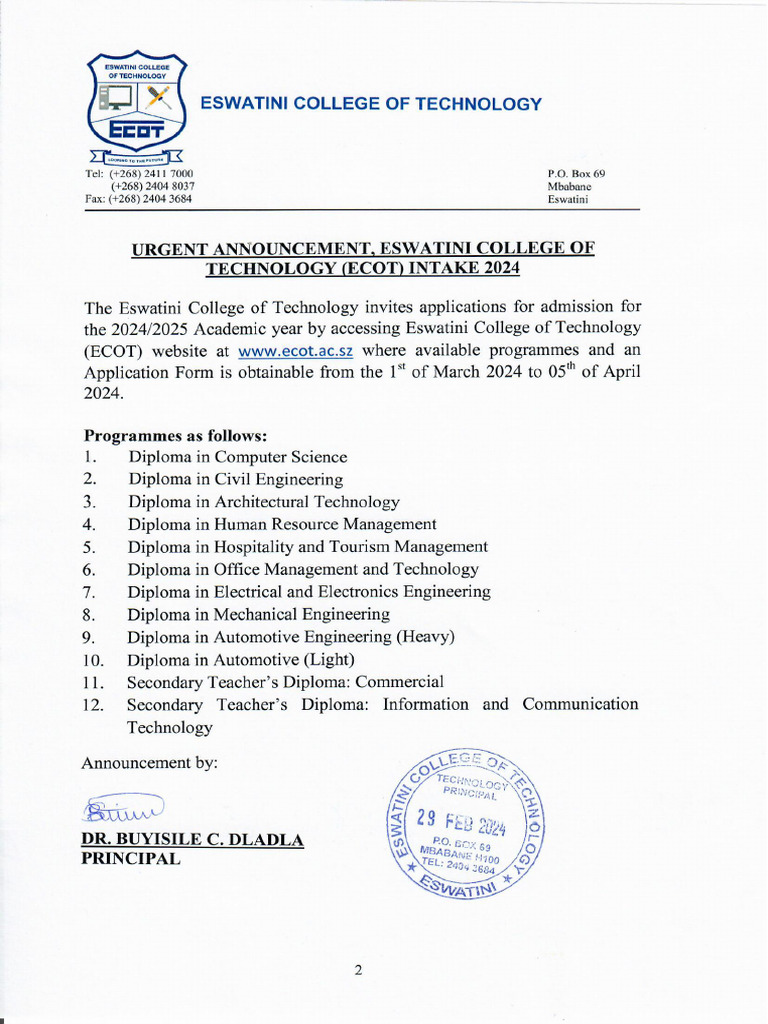 2024-2025 Admissions List | PDF