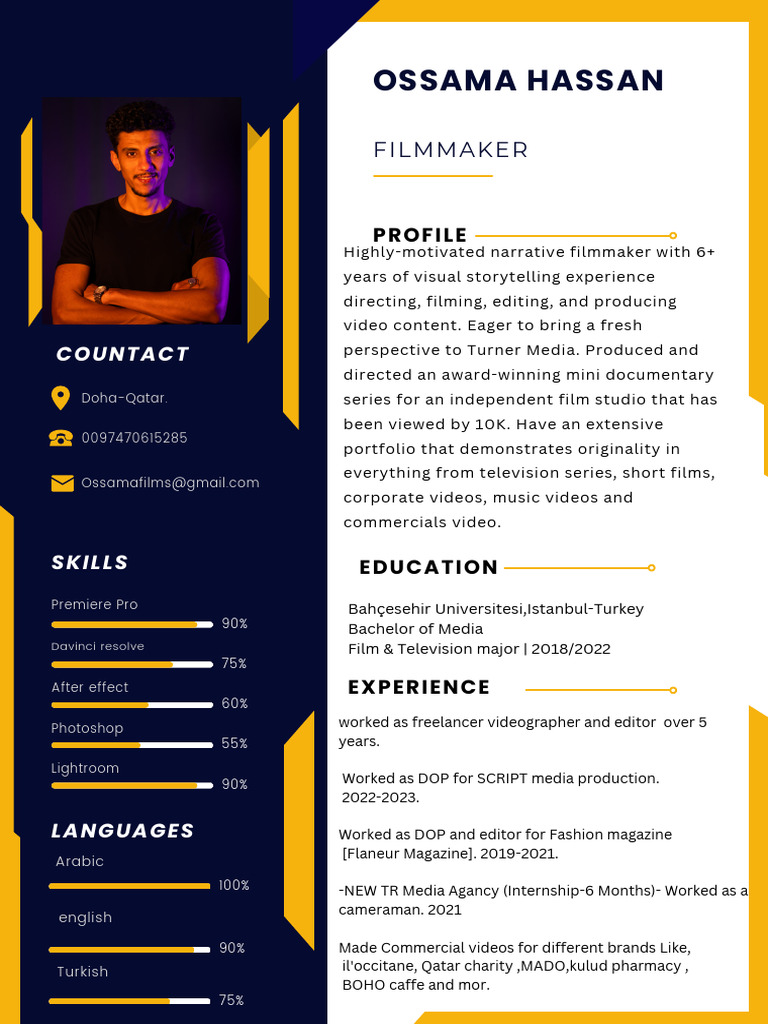 Ossama Hassan CV | PDF | Video | Mass Media