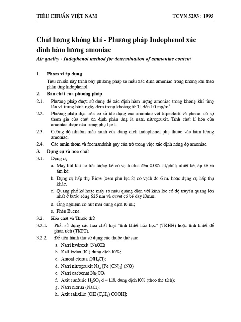 Tiêu chuẩn Việt Nam-TCVN 5293 - 1995 | PDF