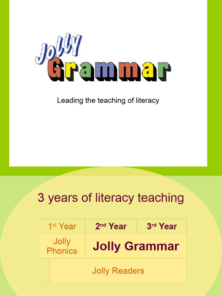 Jolly Grammar Presentation | PDF | Word | Phonics