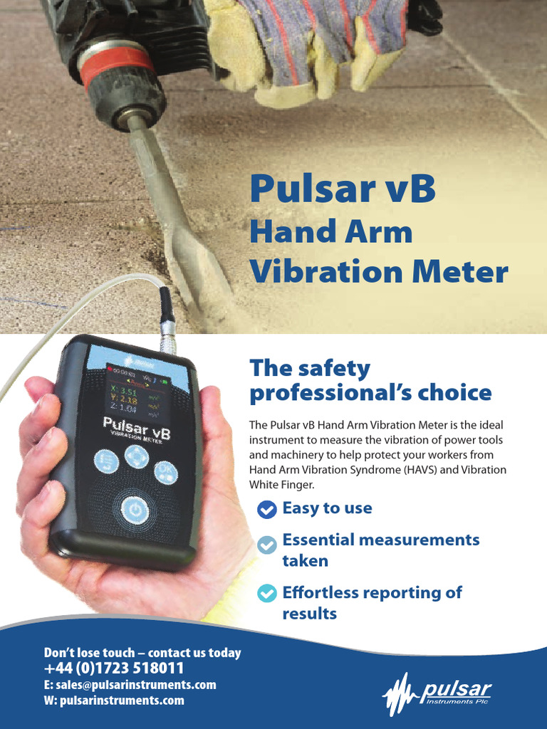 Pulsar VB: Hand Arm Vibration Meter | PDF | Computing