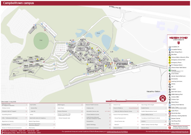 Campbelltown Campus Map Overview | PDF | Health Care | Public Services