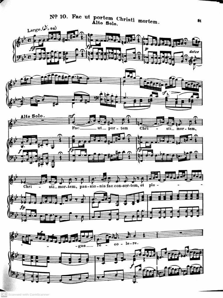 Fac Ut Portem (1) - Pergolesi | PDF
