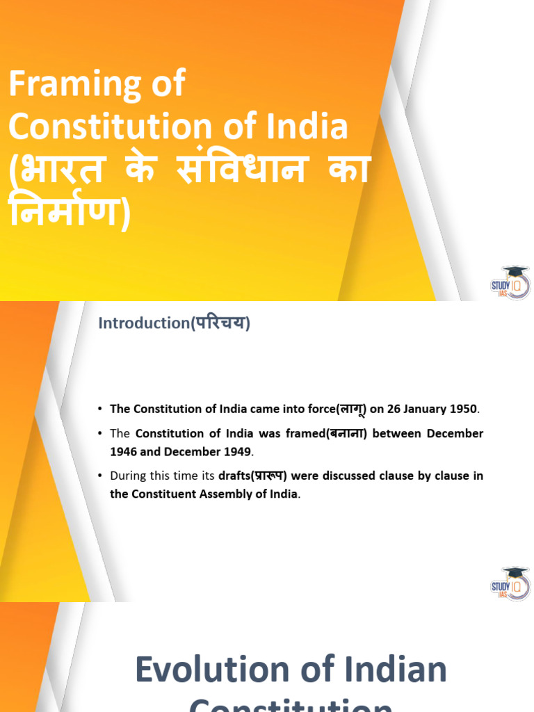L3 Framing of Constitution of India 1672230498 | PDF | Constitution ...