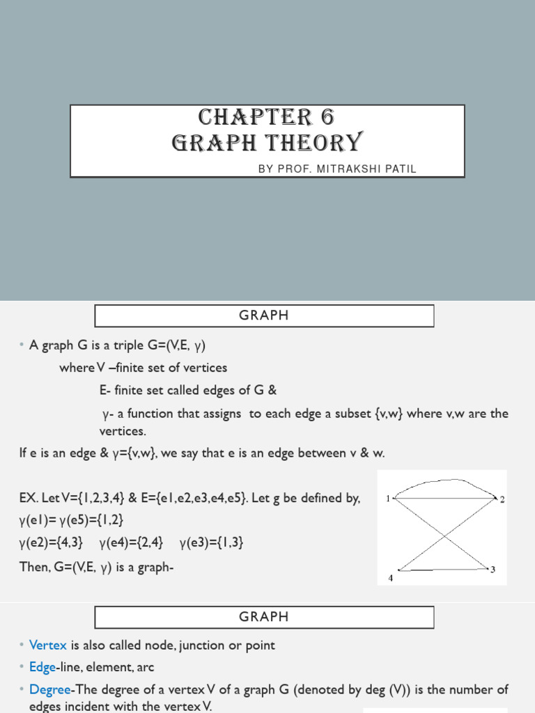 Dsgtchap 6 Graph Theory Pdf Vertex Graph Theory Discrete Mathematics 