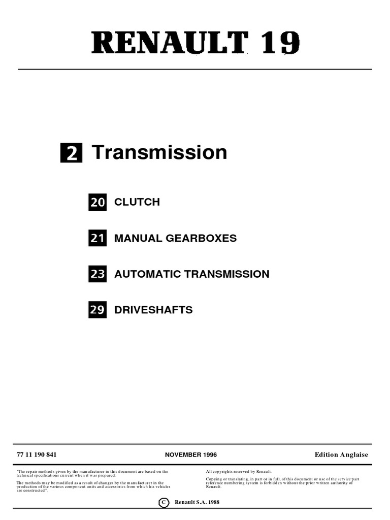 Transmission: Clutch | PDF | Manual Transmission | Automatic Transmission