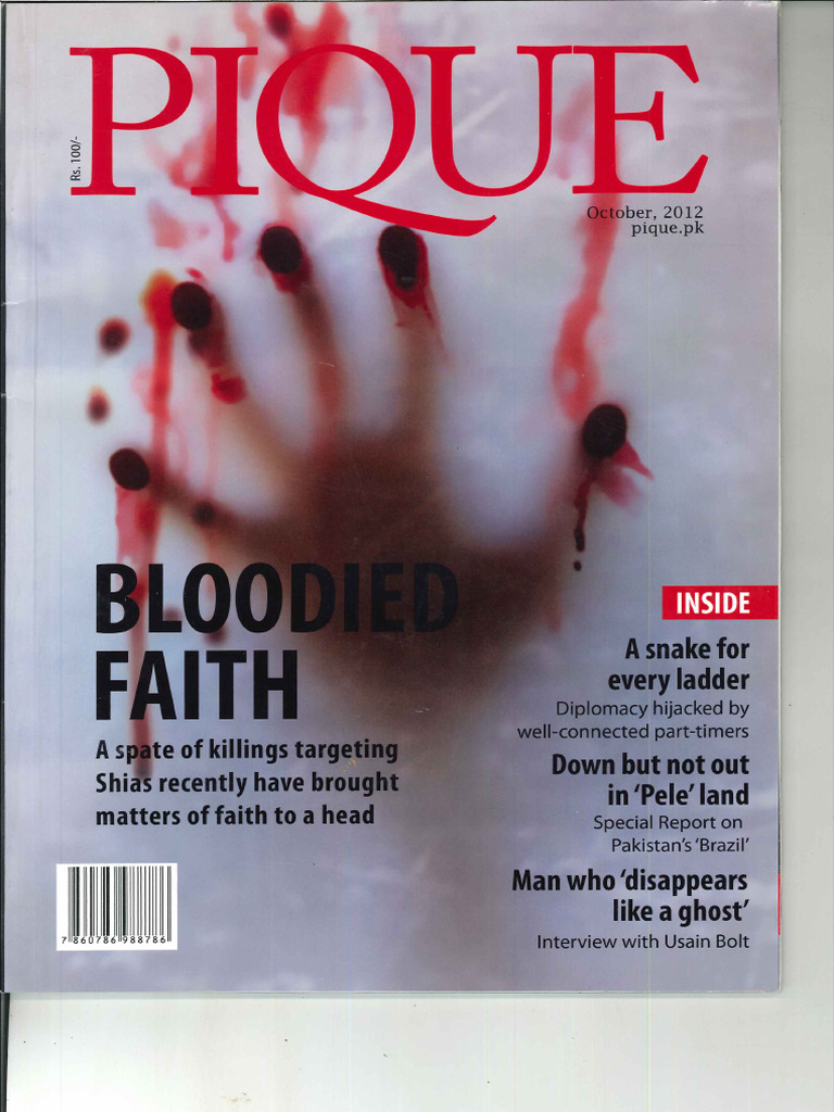 Bloodied Faith - Cover Story - Pique Magazine - Oct.2012 | PDF