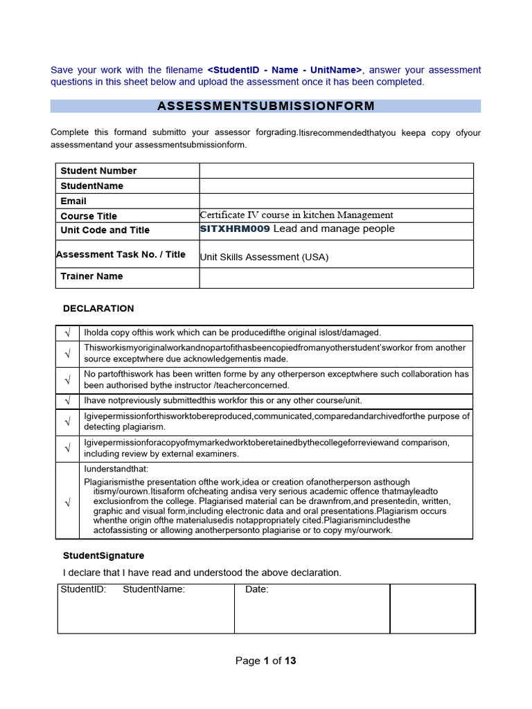 Student Assessment Guide | PDF | Plagiarism | Mentorship