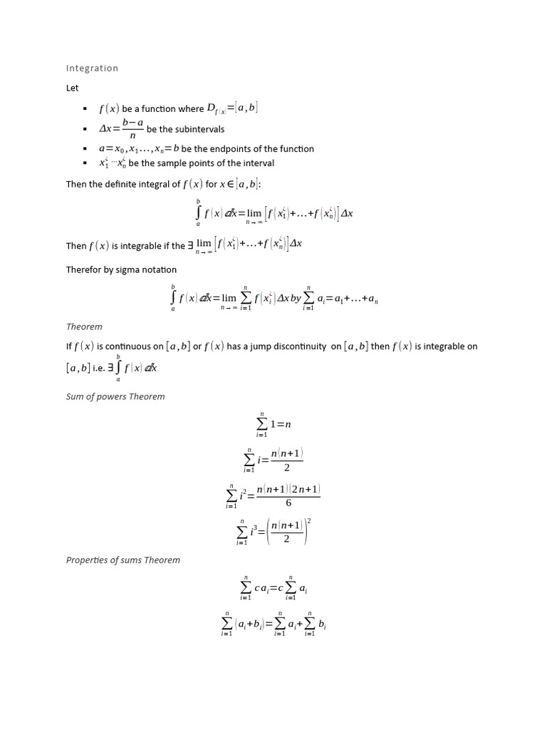 Integration | Download Free PDF | Integral | Calculus