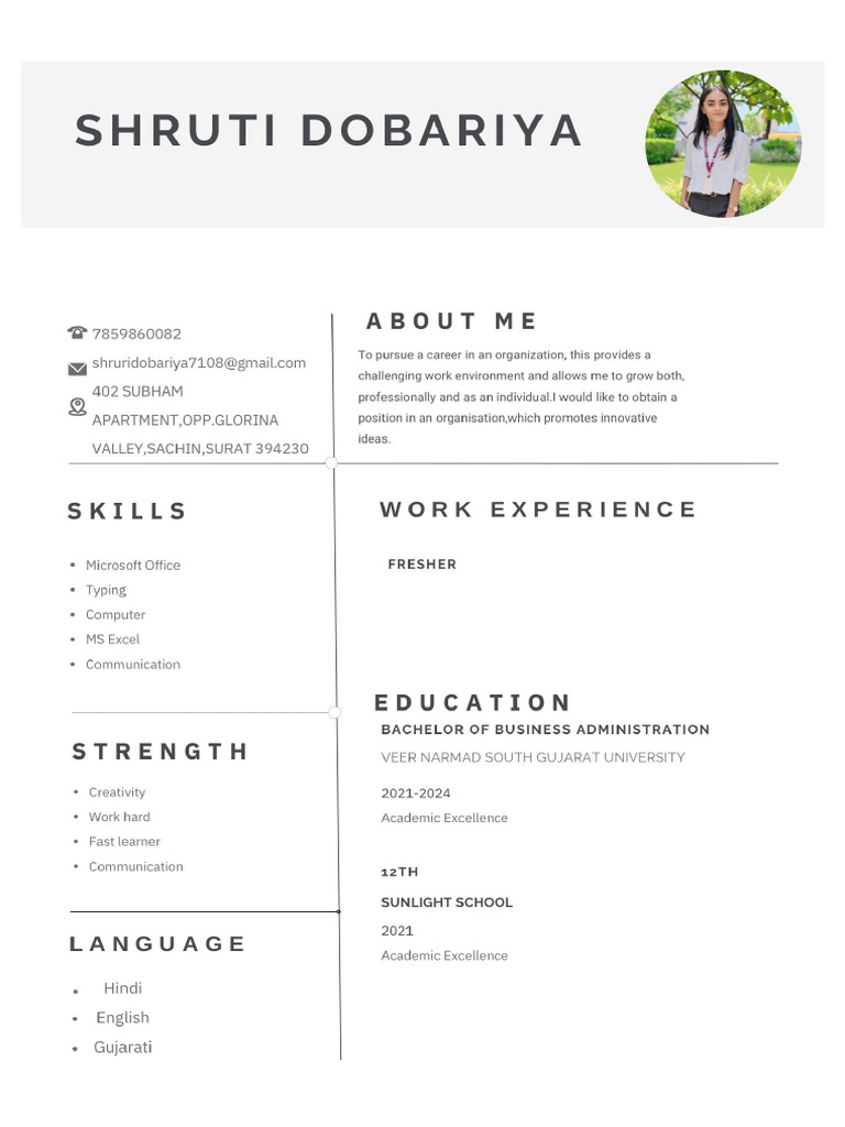 Shruti Resume-3 | PDF