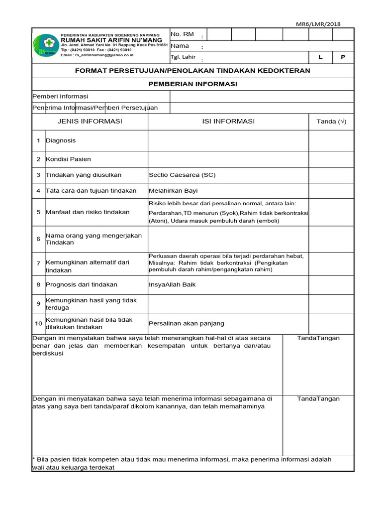 Informed Consent SC | PDF